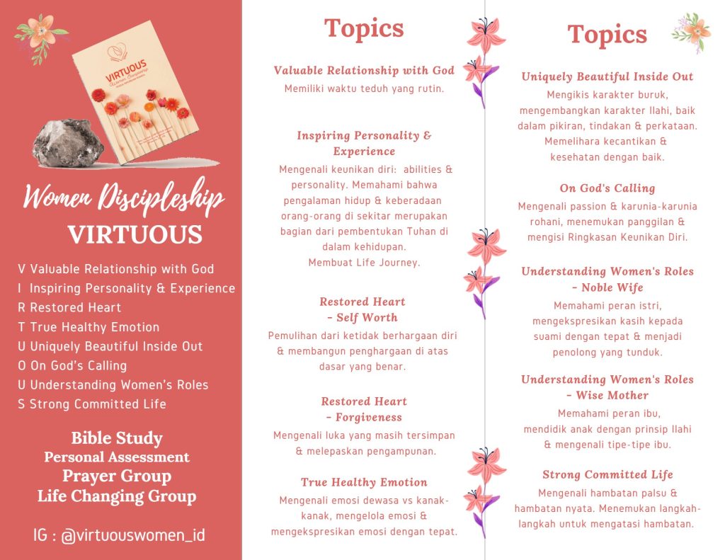 Virtuous Women Discipleship – Virtuous Life Indonesia